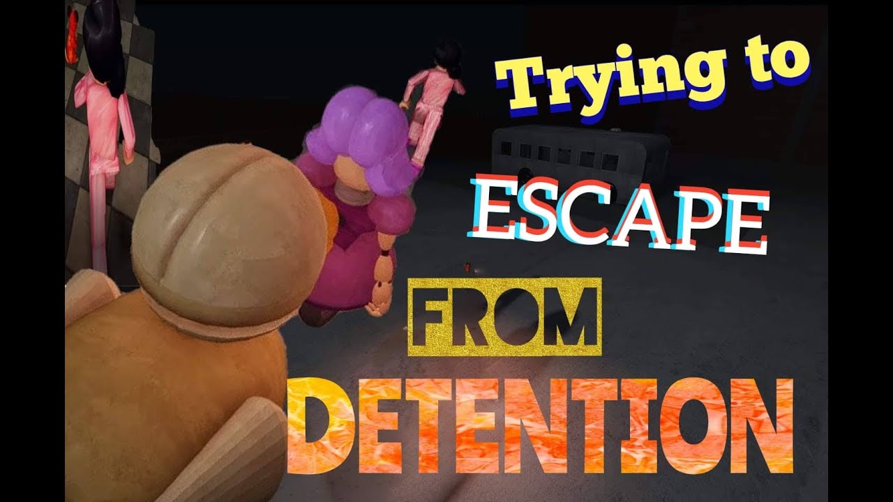 ESCAPING Detention from miss ANI-TRON // ROBLOX scary OBBY - YouTube
