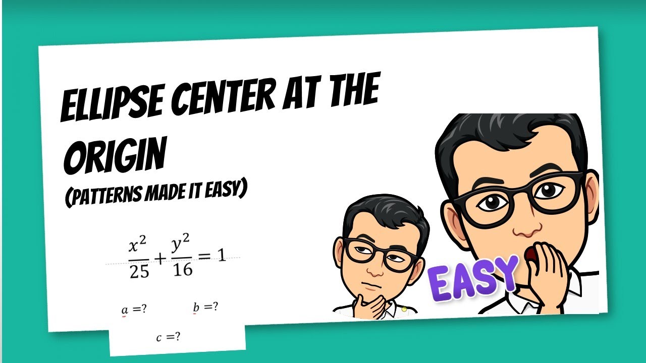 Determining the parts of Ellipse (center at origin) - YouTube