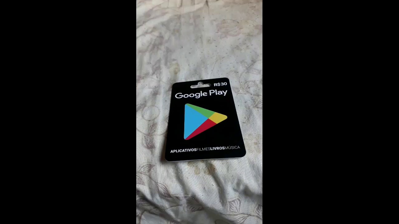 Como usar o cartão da Google play - YouTube