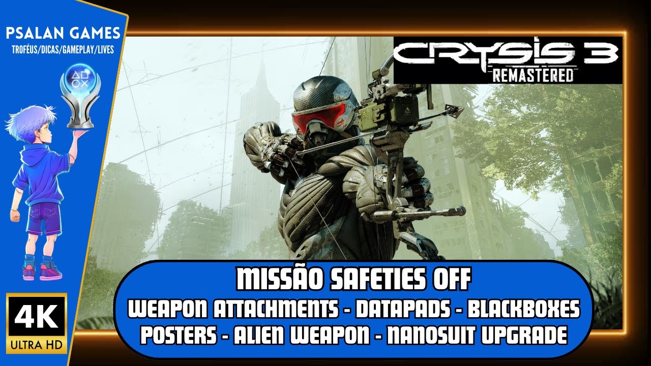 Crysis 3 Remastered - Guia - Missão Safeties Off - Weapon Attachments - Datapads - Blackboxes ...