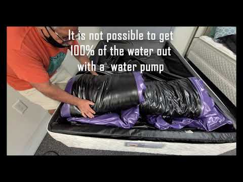 Waterbed Draining Video - YouTube