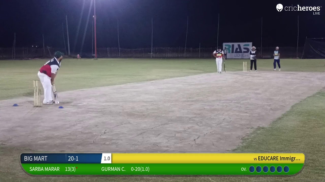 BIG MART vs EDUCARE Immigration Live Cricket Match | DHODHA HOUSE CUP ...