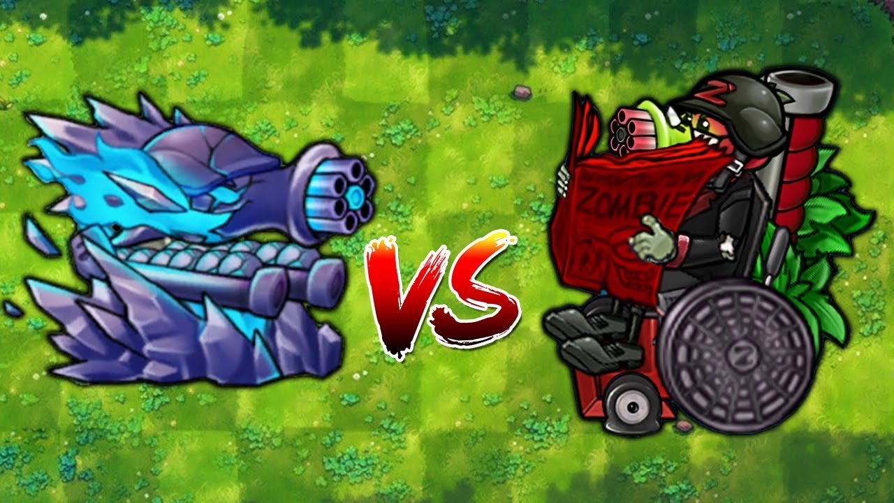 PVZ Fusion 2.2 - Obsidian Gatling Machine Gun vs Professor Z Zombie ...