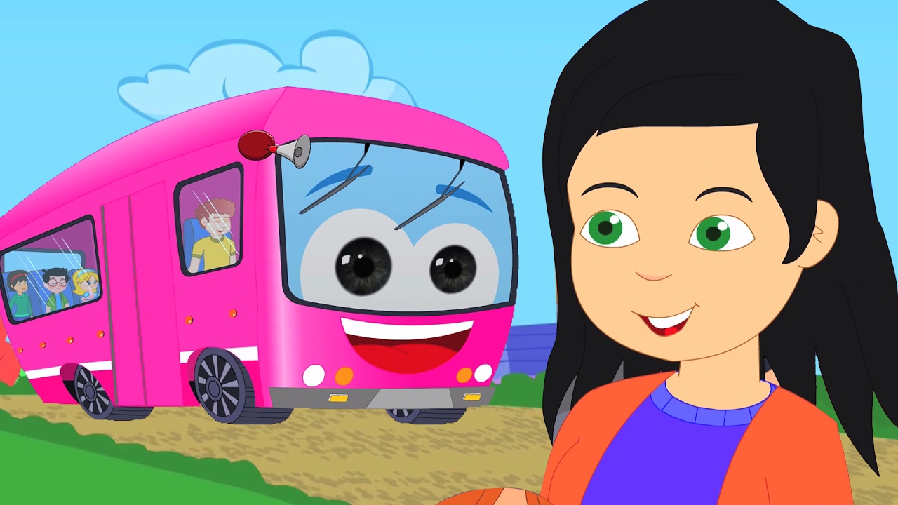 Rodas no ônibus | Canção para crianças e bebês | Wheels On The Bus ...