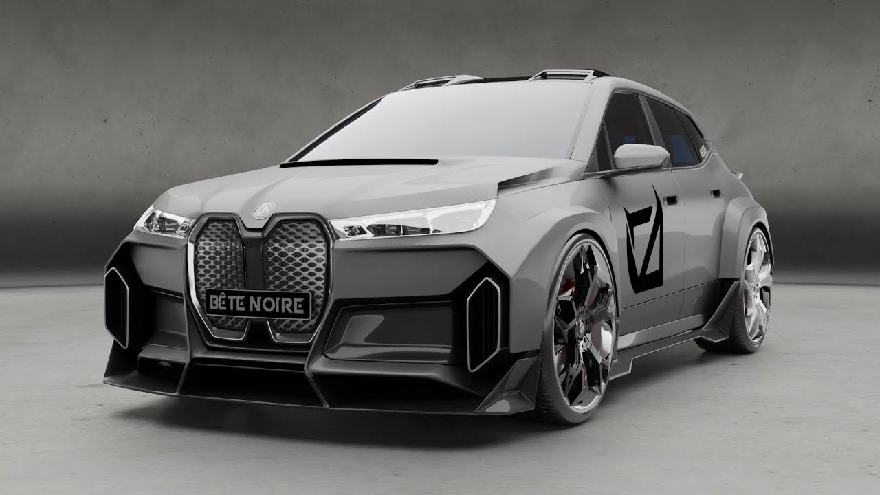 BMW iX I20 Custom Design Wide Body Kit "Nexus" by Bête Noire - YouTube