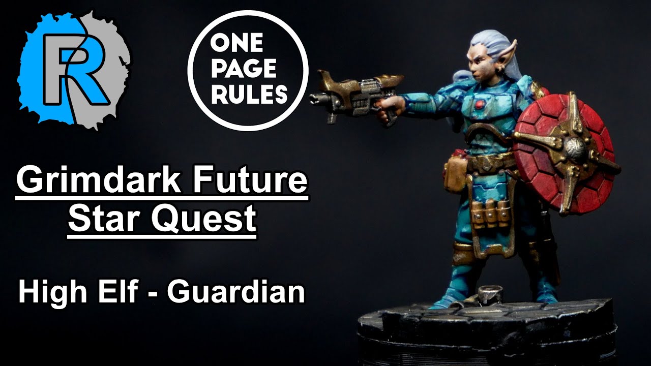 Painting High Elf Guardian - One Page Rules | Grimdark Future: Star ...