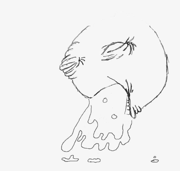 Puke face animation done in pencil. - YouTube