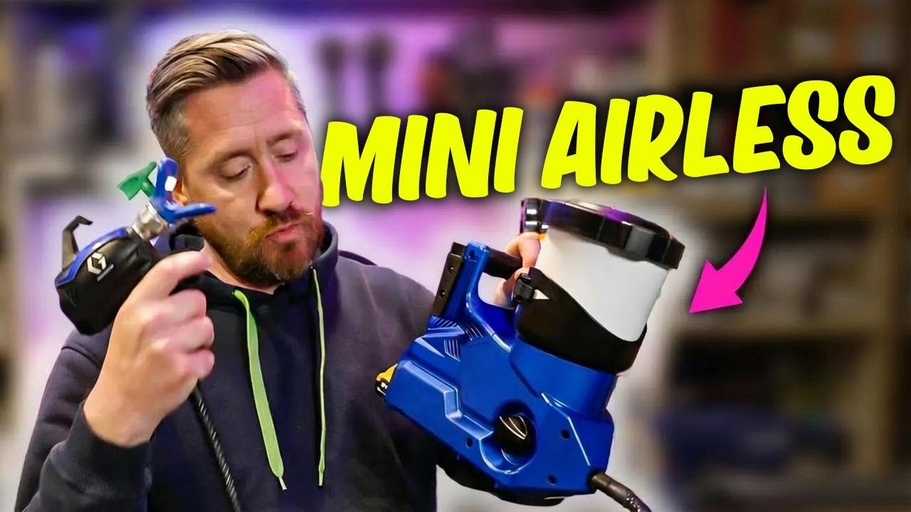 I Painted 237 sq ft in 5 Minutes with This Mini Airless Paint Sprayer ...