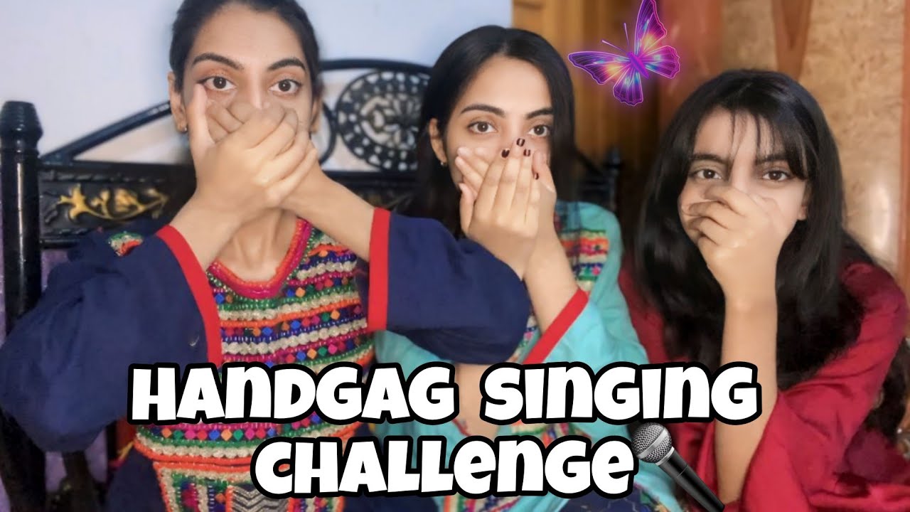 Handgag singing challenge | Fun time 🤪 | RUBAB OR USKI DUNIYA - YouTube