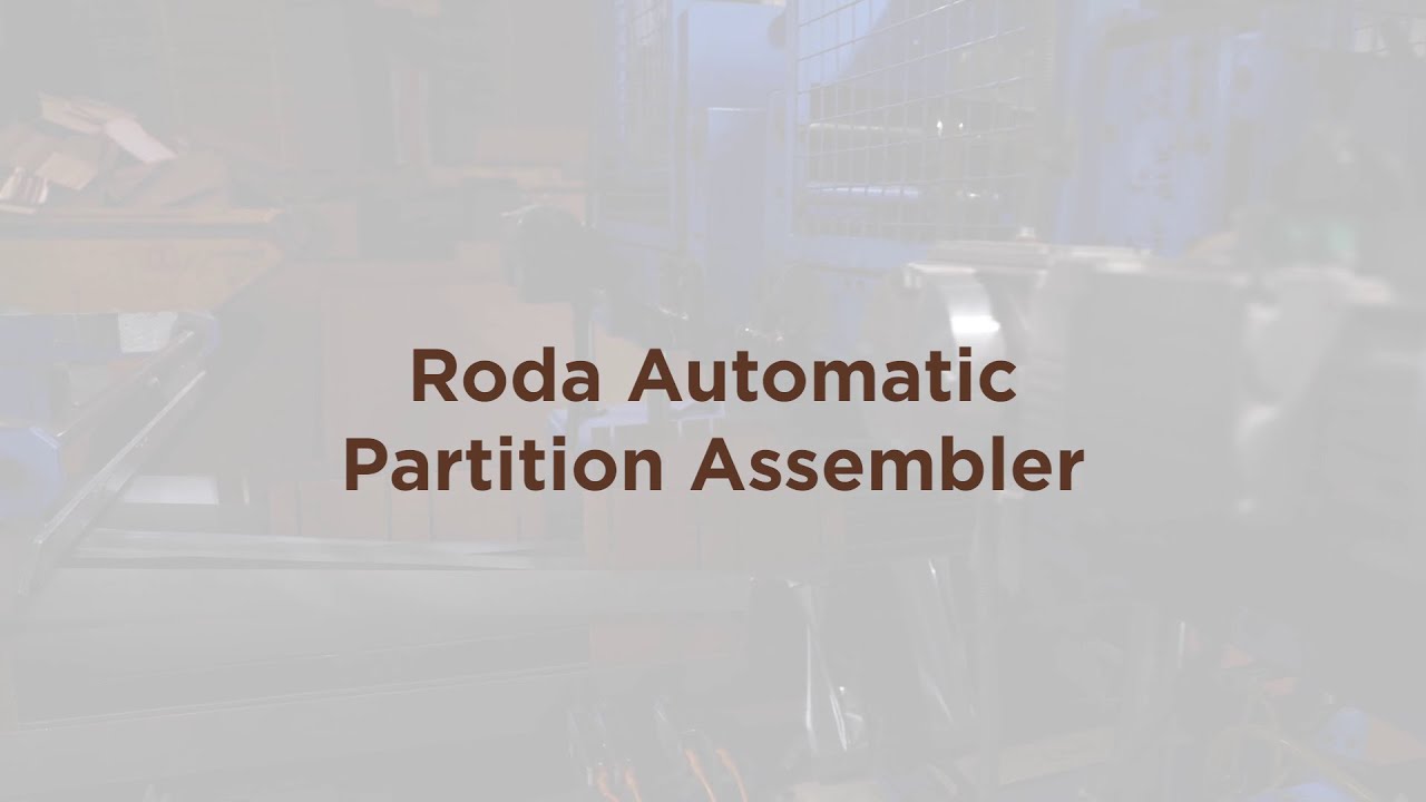 Roda Automatic Partition Assembler | Corrugated Cardboard Manufacturing - YouTube