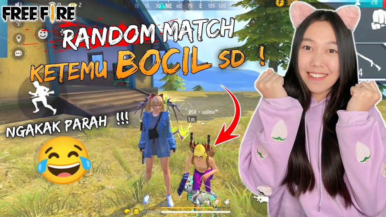 KETEMU BOCIL DI RANDOM MATCH, LUCU BANGET 😂 - FREE FIRE INDONESIA - YouTube