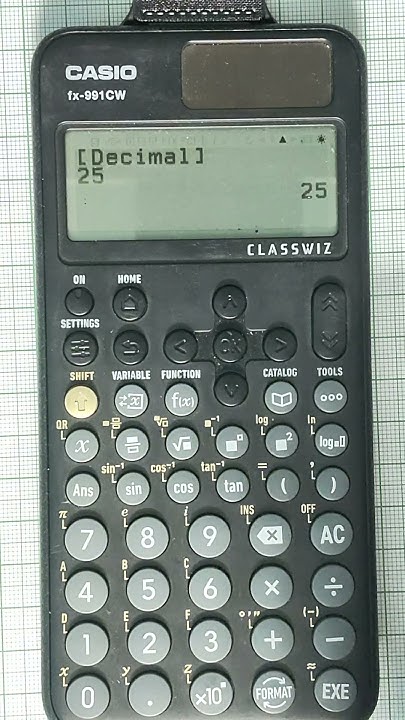 Convert Decimal to Binary on Casio-991CW - YouTube