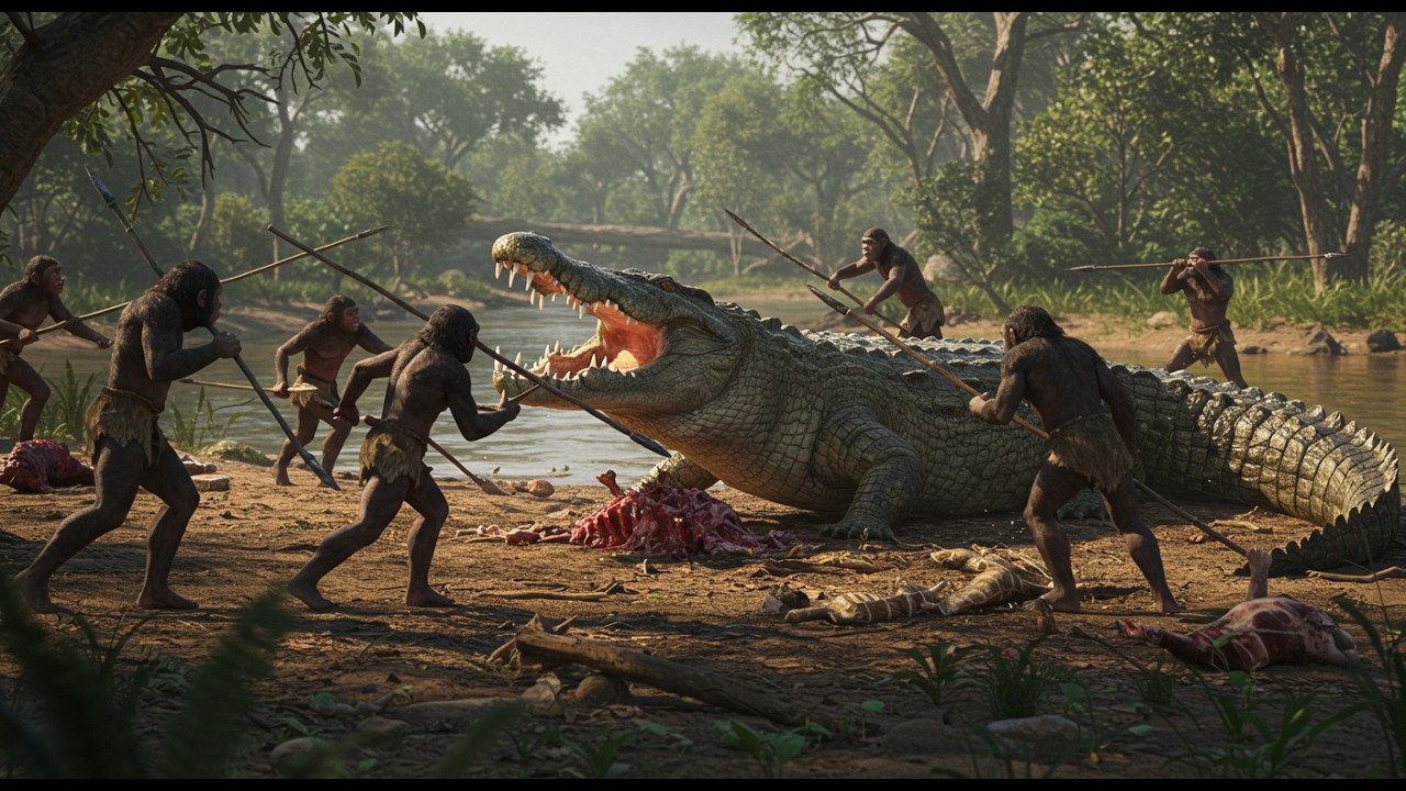 Life 2 Million Years Ago | When Humans Battled Crocodiles for Food ...