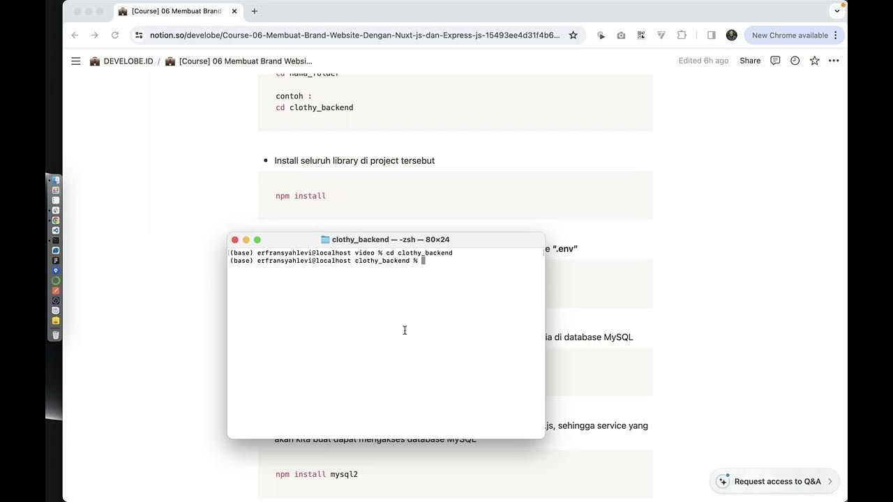 Membuat Brand Website - 02A Setup Express Project - YouTube