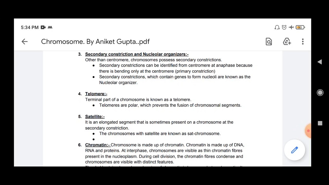 Chemical Structure of Chromosomes Part 2| B.Sc sem. 5th Botany | By ...