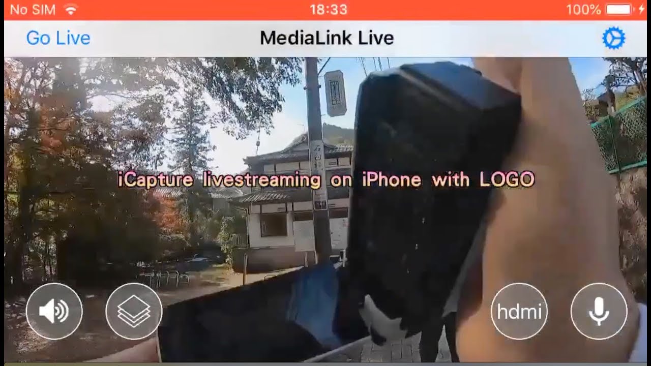 How to add overlay logo of live streaming on iPhone app medialink live ...