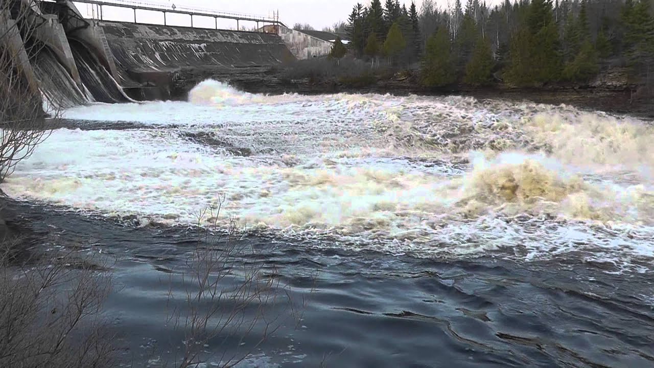 Boney Falls Spring Run-Off - Escanaba River - YouTube