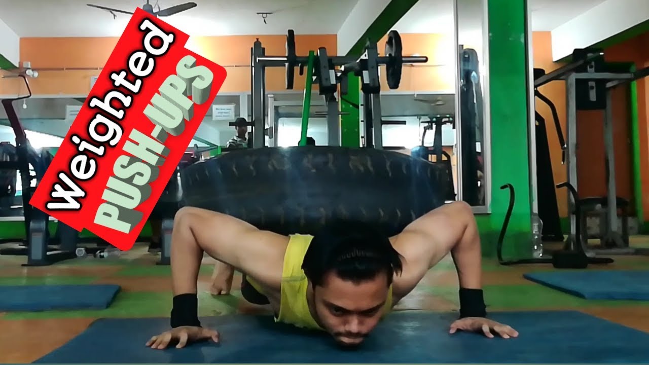 Extreme Pushups | Intense workout & Fitness Routine : Weighted Pushups Performed by RH Sawrov ...