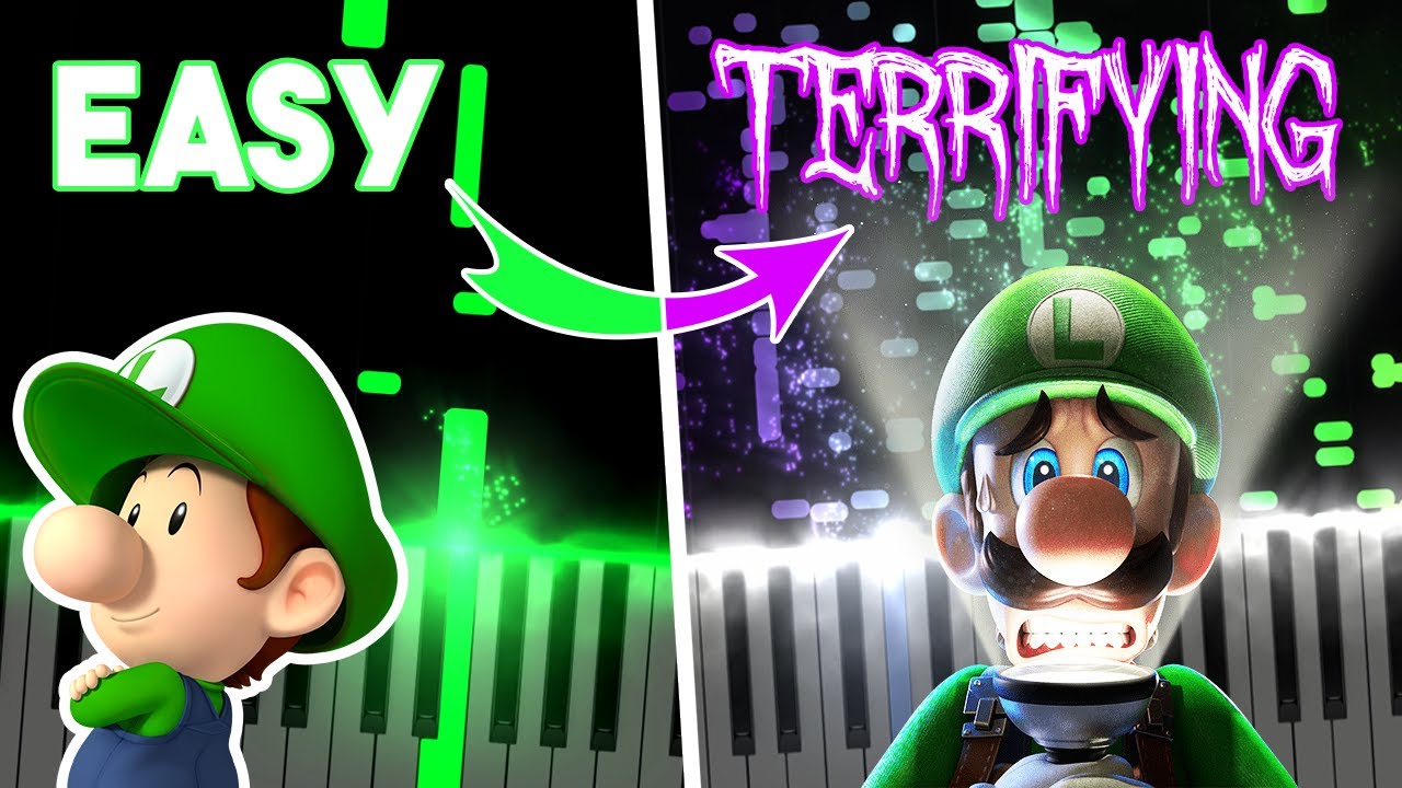 5 Levels of Luigi's Mansion Theme | EASY to TERRIFYING - YouTube