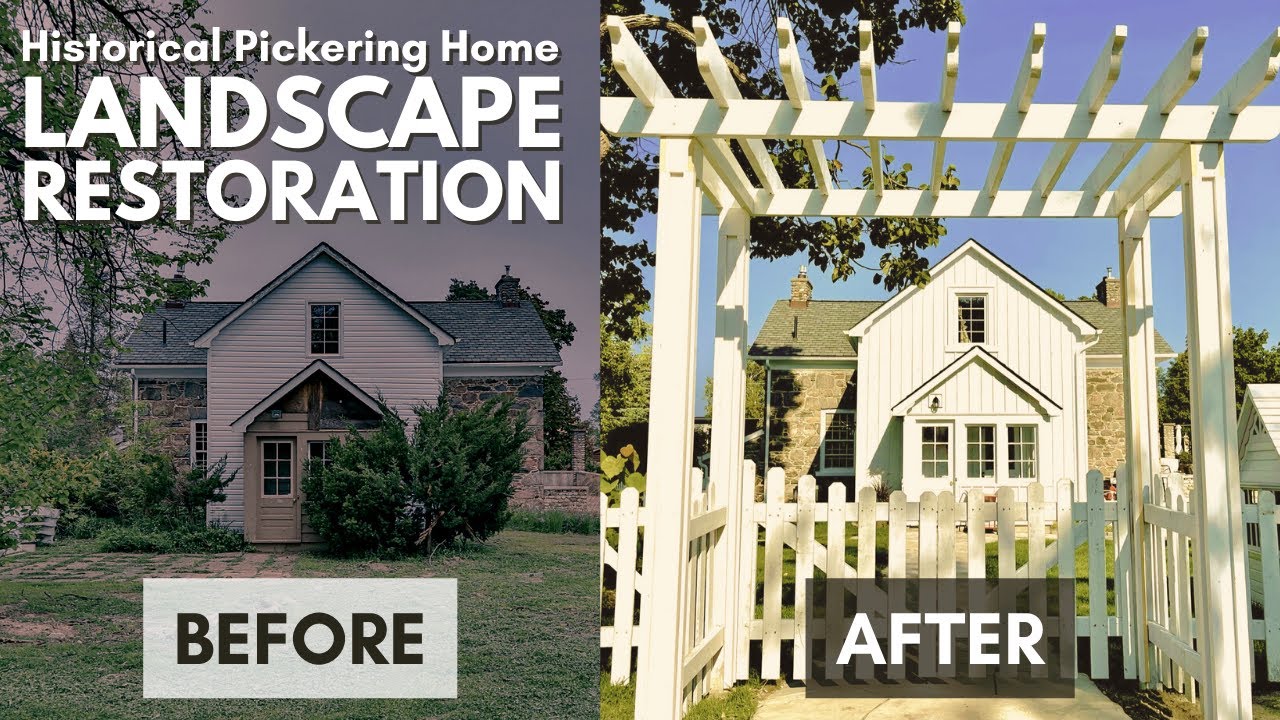 Historic Home Landscape Restoration || BEFORE & AFTER - YouTube