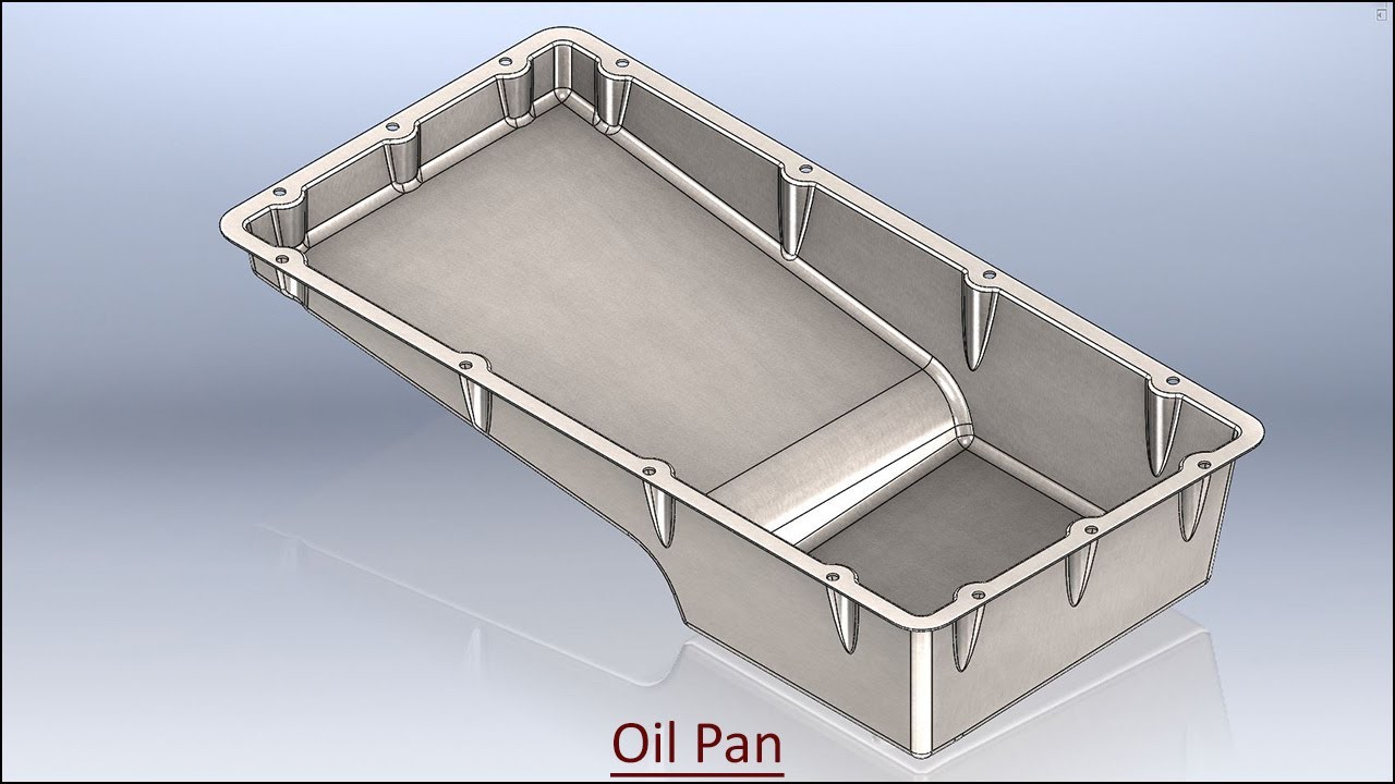Oil Pan with audio narration || Autodesk Inventor Tutorial - YouTube
