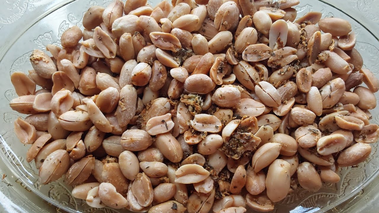 GARLIC & HERB ROASTED PEANUTS 🥜 ( quick tasty snack)👩‍🍳😋 - YouTube