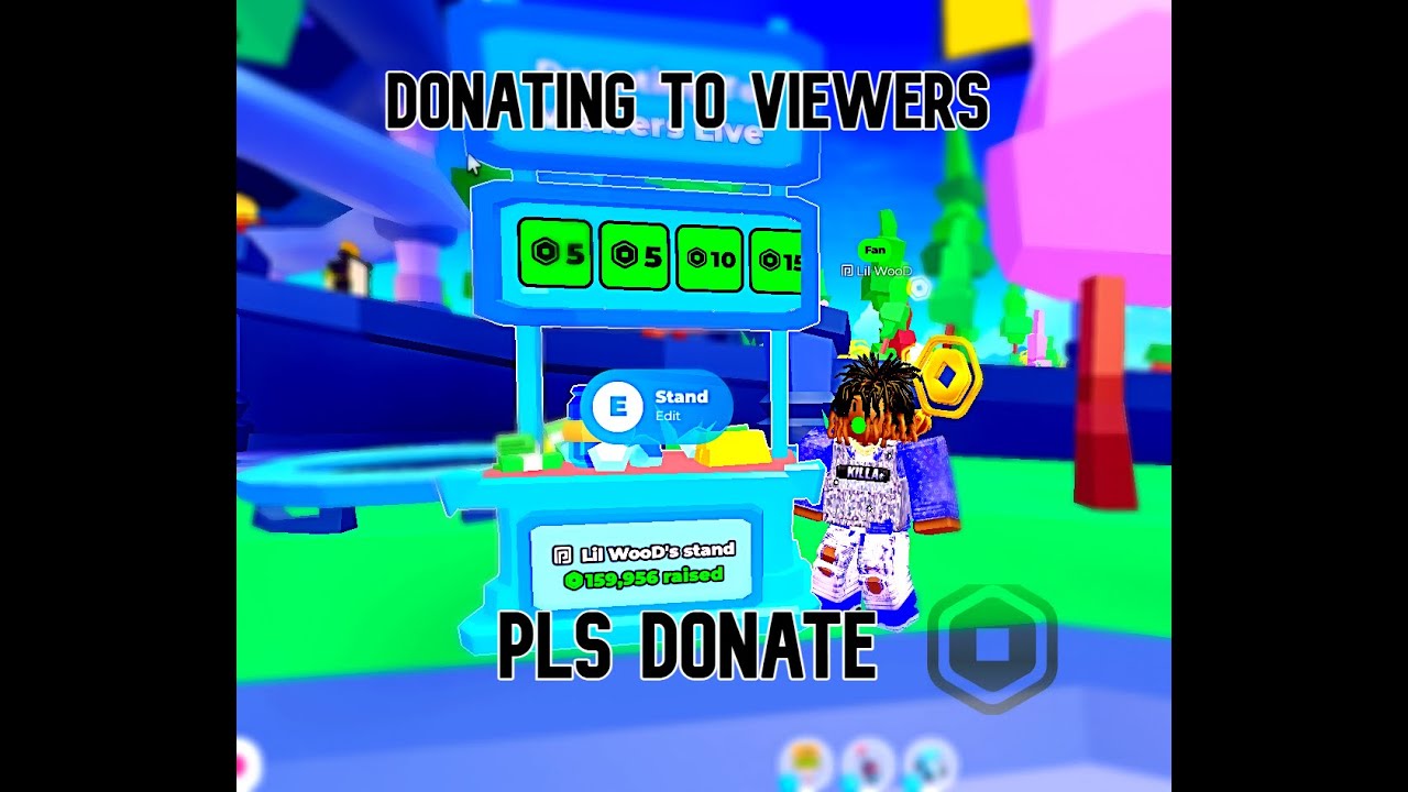 DONATING TO VIEWERS IN PLS DONATE - YouTube