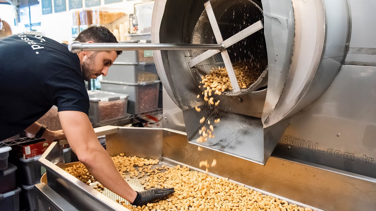 The Roasted Nut in Toronto dry roasts all of their nuts fresh daily ...