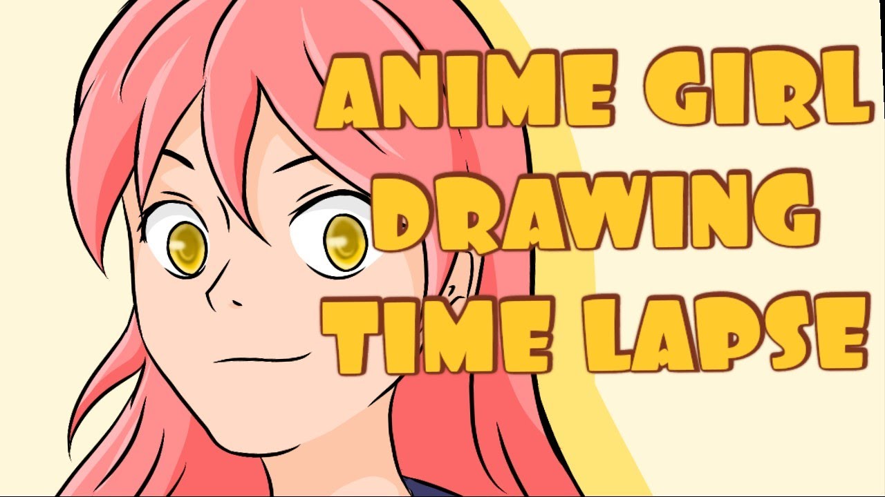 ANIME GIRL DRAWING TIME LAPSE | ENERO ANIMATION - YouTube