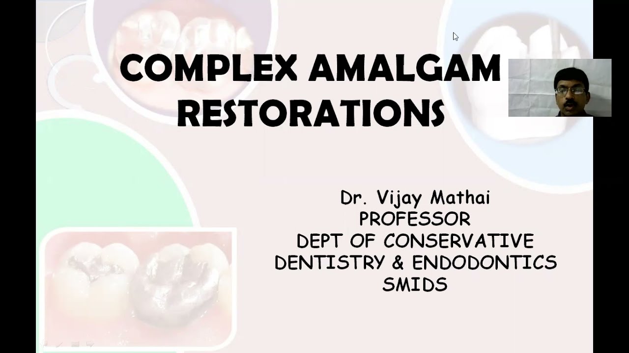 Complex Amalgam Restorations - YouTube