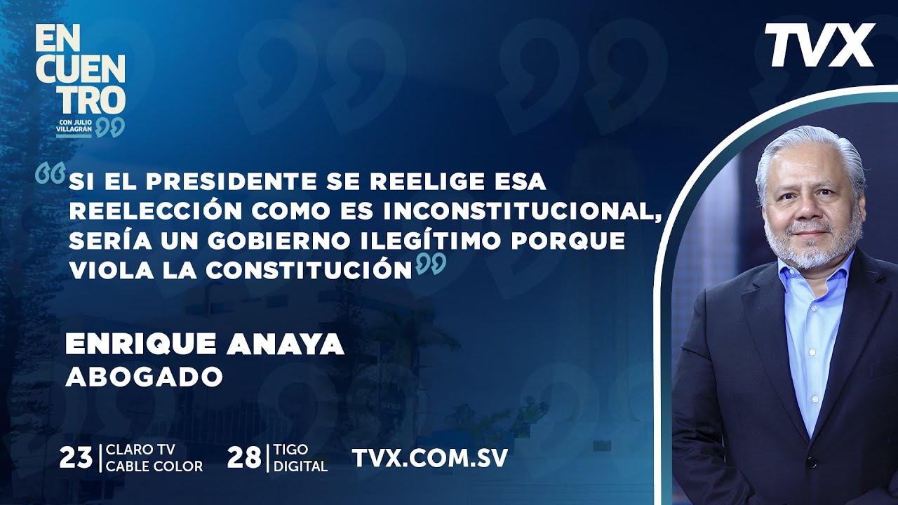 Encuentro TVX: Enrique Anaya, abogado - YouTube