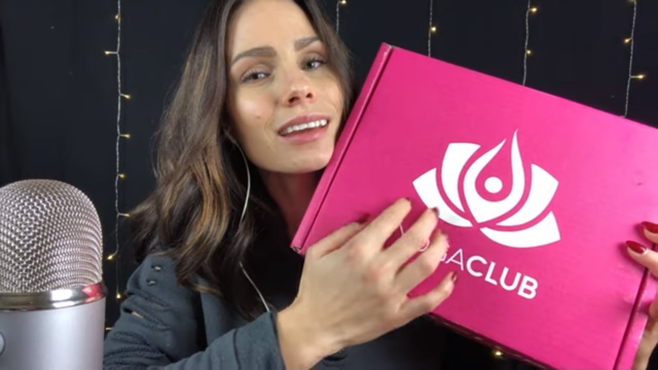 ASMR- Yoga Club Unboxing. Tapping, Crinkling, & Fabric Sounds ...