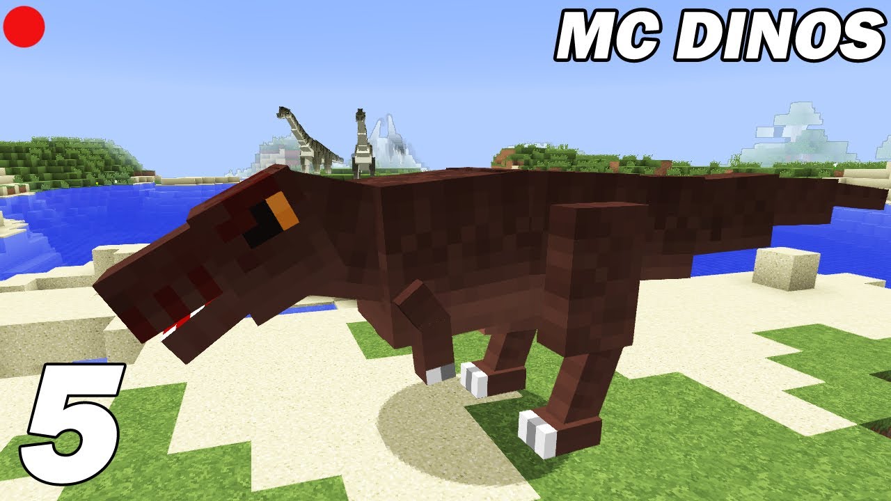 Objectif T-Rex ou Spinosaure ! Minecraft Dinos Zoo 5 - YouTube