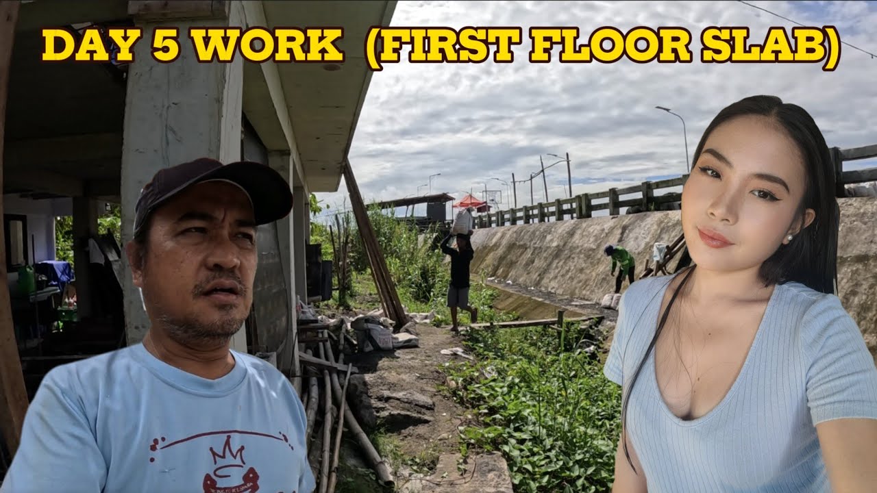 [PART 32] NEW PROJECT SA BAHAY NI GWEN | DAY 5 WORK (FIRST FLOOR SLAB ...