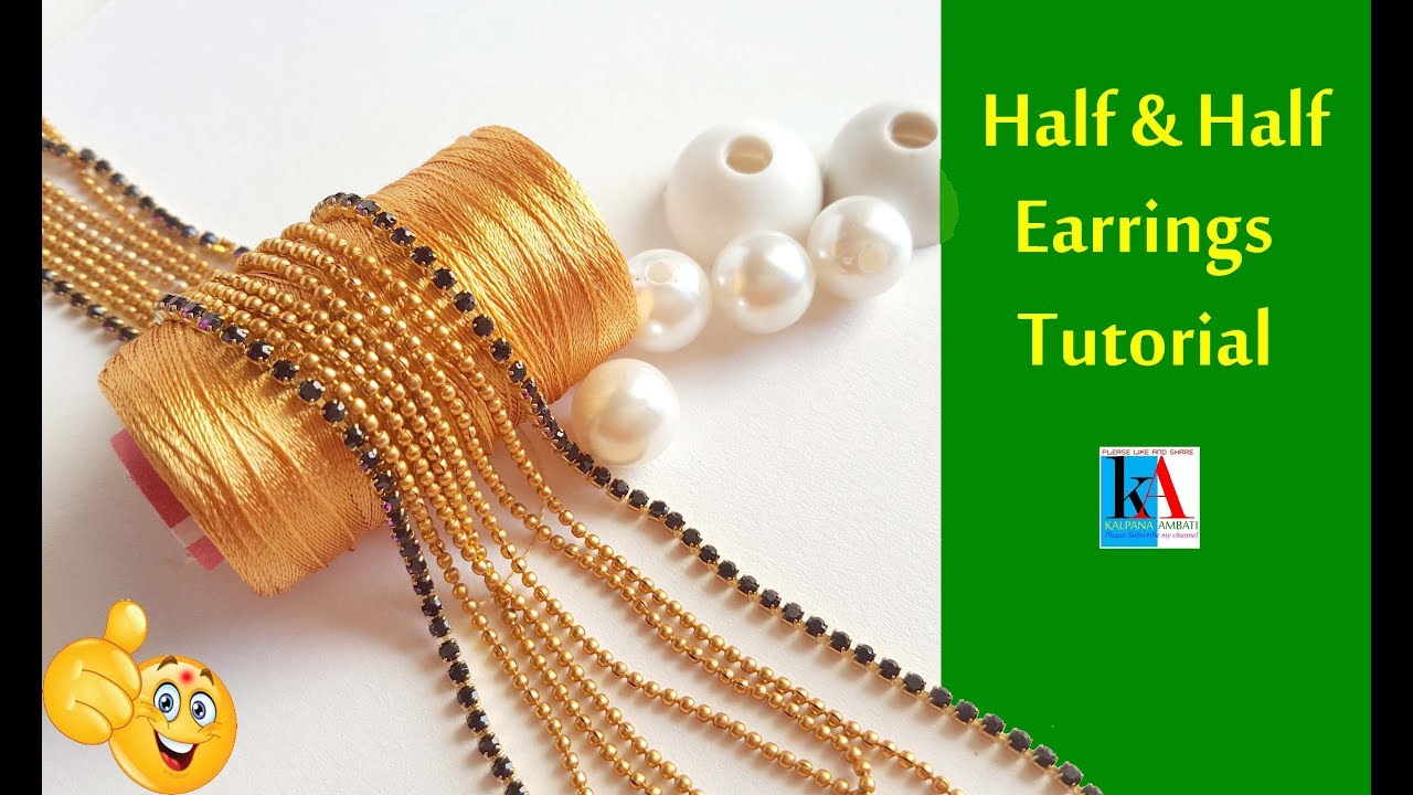 How to make Beautiful Silk Thread Earrings // Simple and Easy Earrings ...