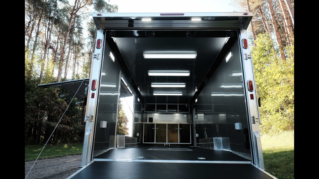 All Aluminum Legend Trailmaster Race Trailer - YouTube