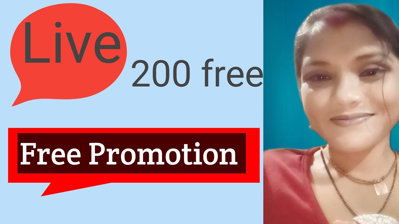 Free Promotion |Live| Live Promotion|#live - YouTube