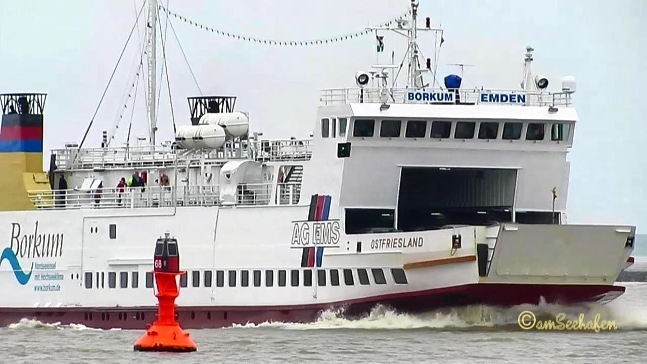 Borkumfähre Ostfriesland IMO 8324622 Inselfähre Ferry boat Emden Borkum ...