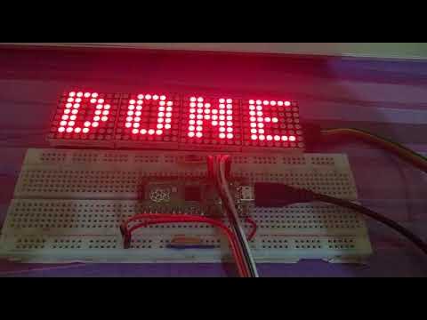 4-in-1 8×8 LED Dot Matrix Display with Raspberry Pi Pico - YouTube