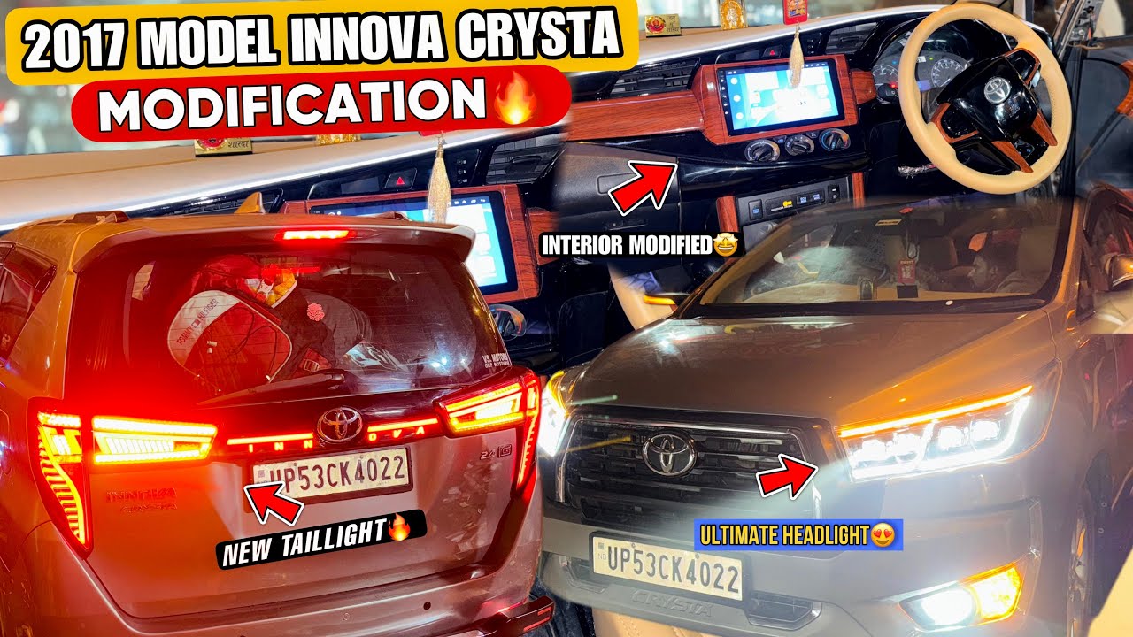Innova Crysta Next Level Modified😍| Innova Crysta Modification Karol ...