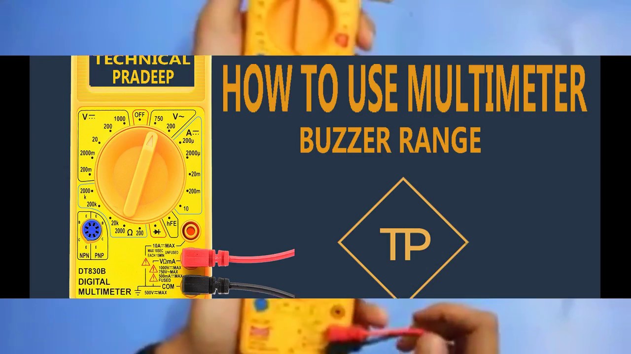 HOW TO USE MULTIMETER BUZZER RANGE HINDI - YouTube