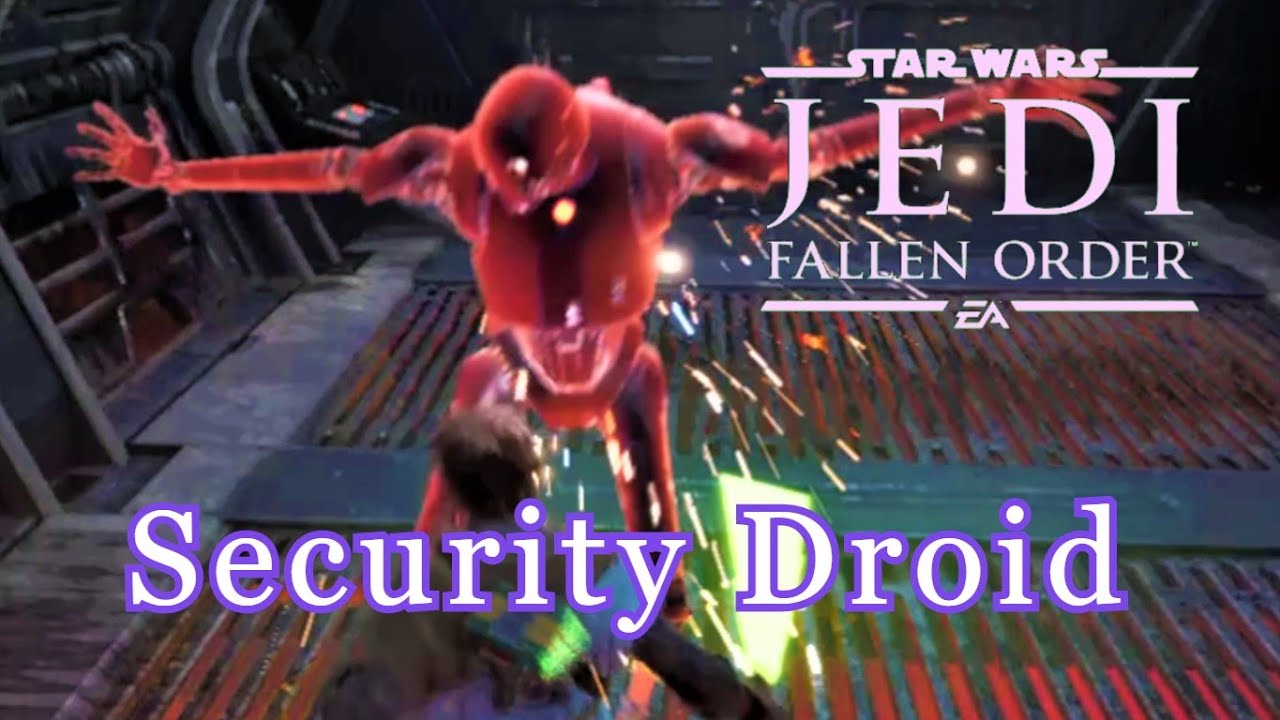 Star Wars Jedi Fallen Order - Security Droid Boss - YouTube