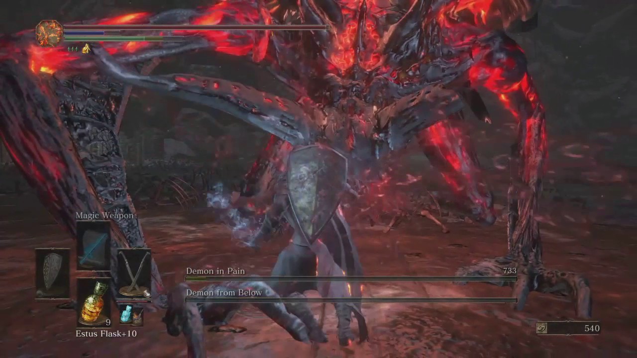 Dark Souls 3 Ringed City DLC Boss ‐ Demon in pain, Demon from Below and ...