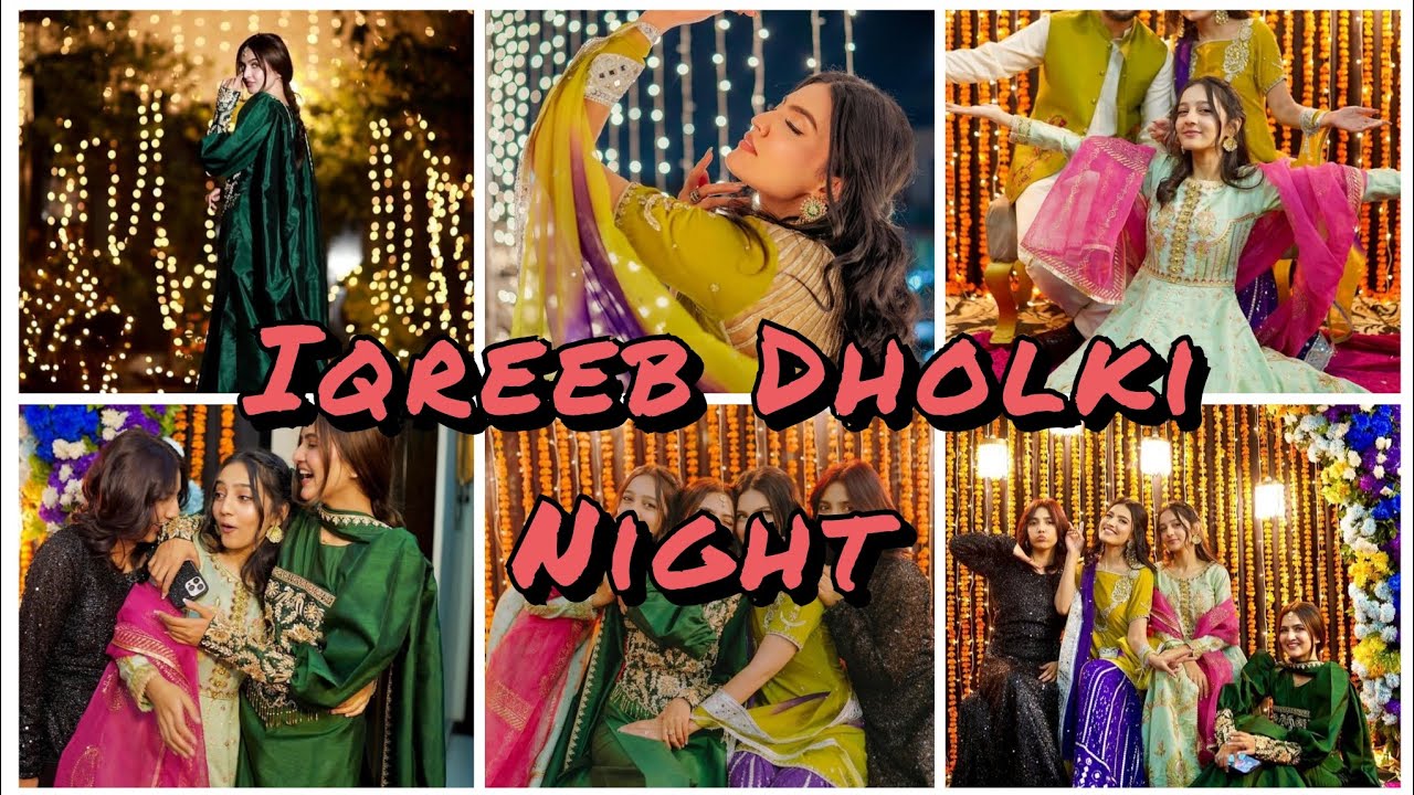 Iqra kanwal & Areeb Wedding Start || Iqra & Areeb Dholki Night #iqreeb ...