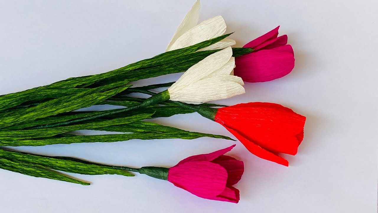 How To Make Easy Crocus Paper Flower Using From Crepe Paper Ep08 ...