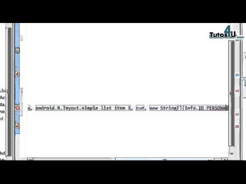 SimpleCursorAdapter (SQLite ListView). Tutorial 72 en Español. Desarrollo de Aplicaciones ...