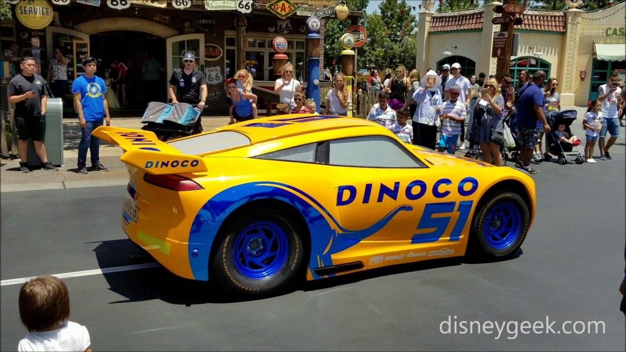 DCA: Cruz Ramirez on Route 66 in Cars Land - YouTube