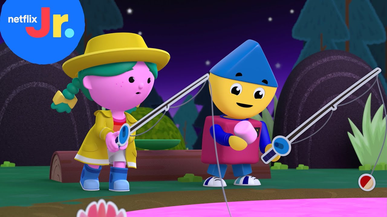 Fishing for Pink Marshmallows 🎣 Charlie's Colorforms City | Netflix Jr ...