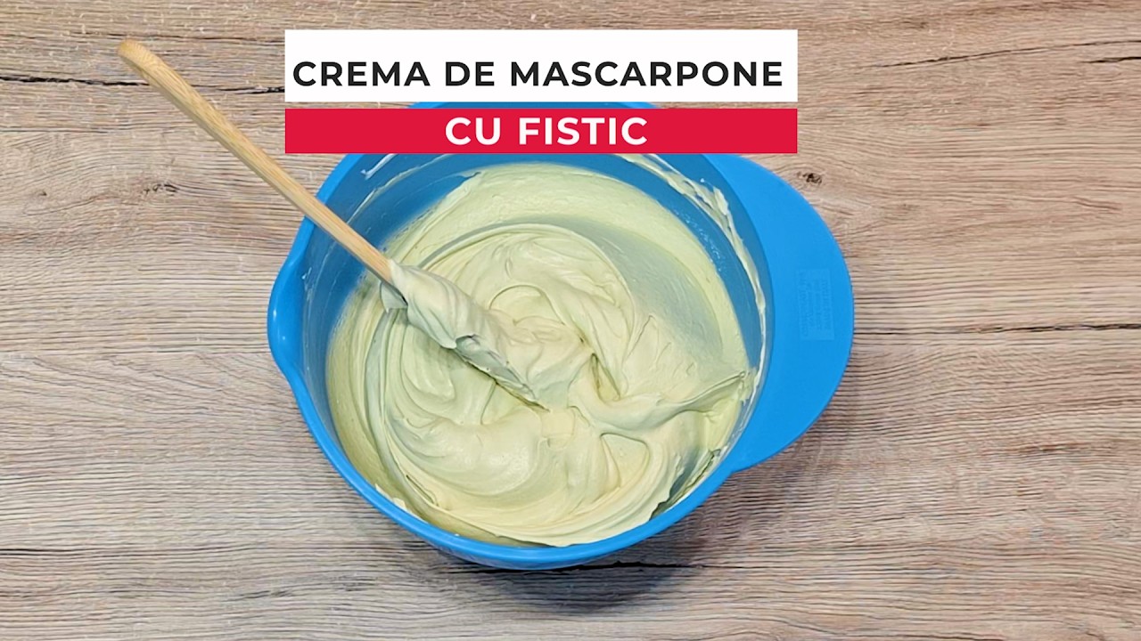 Crema de mascarpone cu fistic fara oua. Una dintre cele mai simple ...
