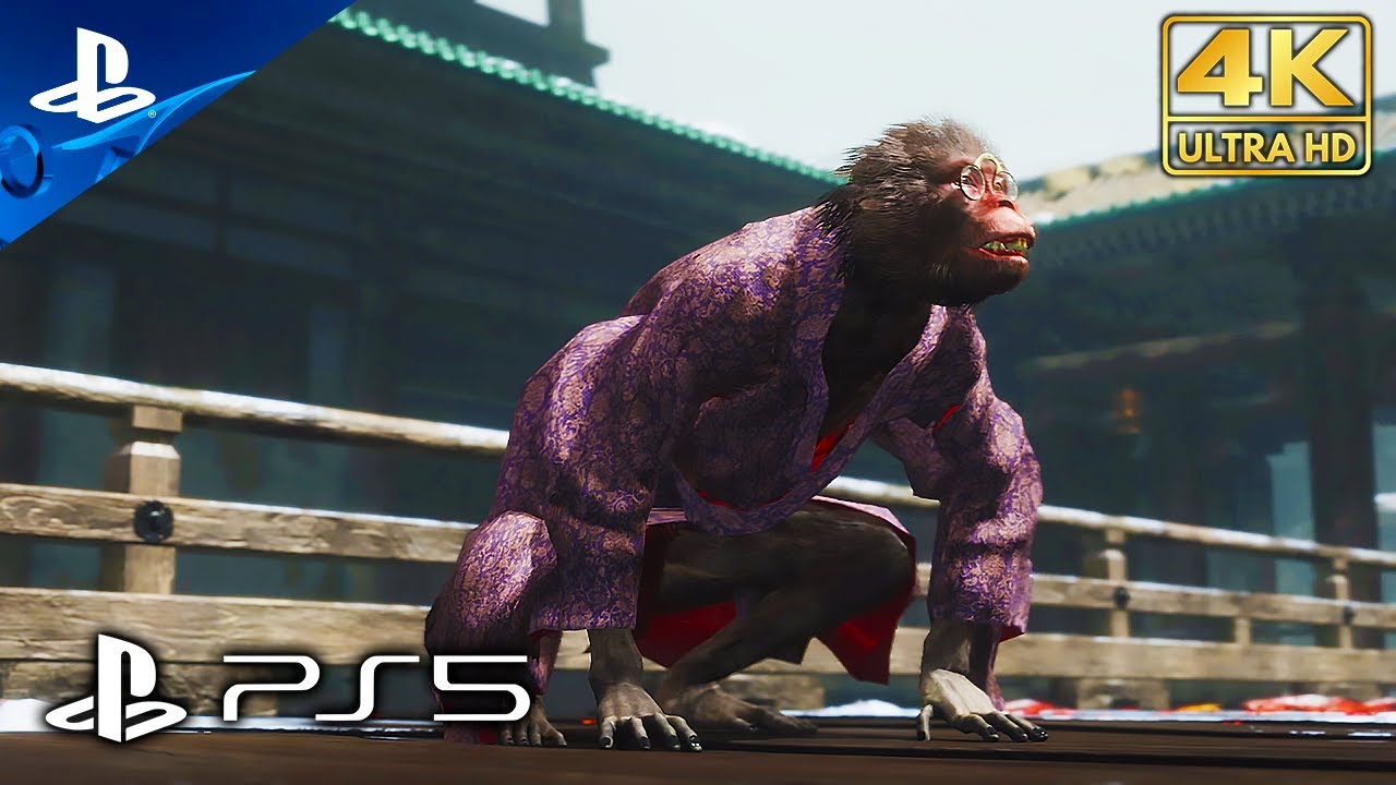 (PS5) Folding Screen Monkeys Boss Fight | Sekiro: Shadows Die Twice (4K 60FPS) - YouTube